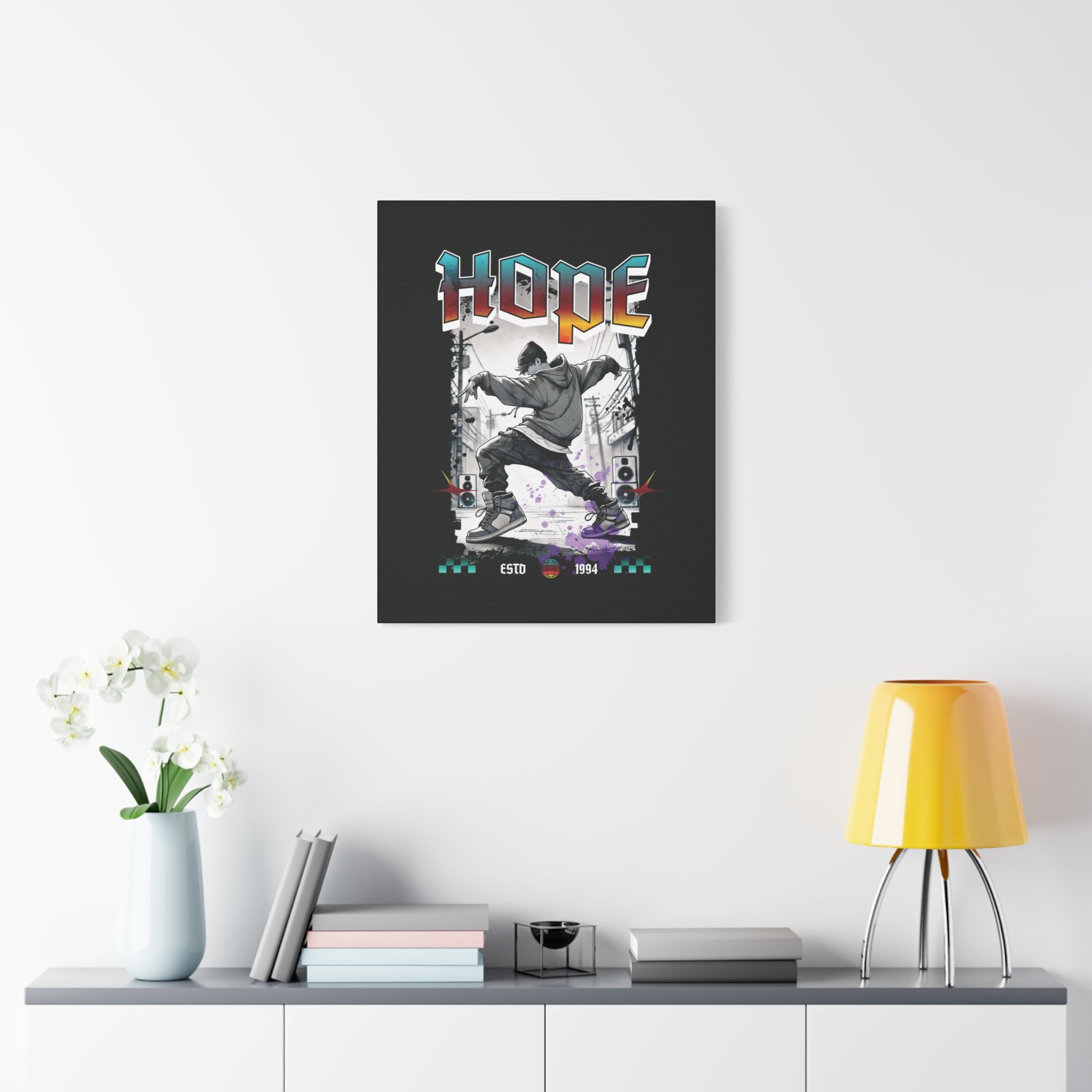 Hobi Canvas Wall Art - Fanmade BTS Retro Series - 90s Hip-Hop Aestheti ...