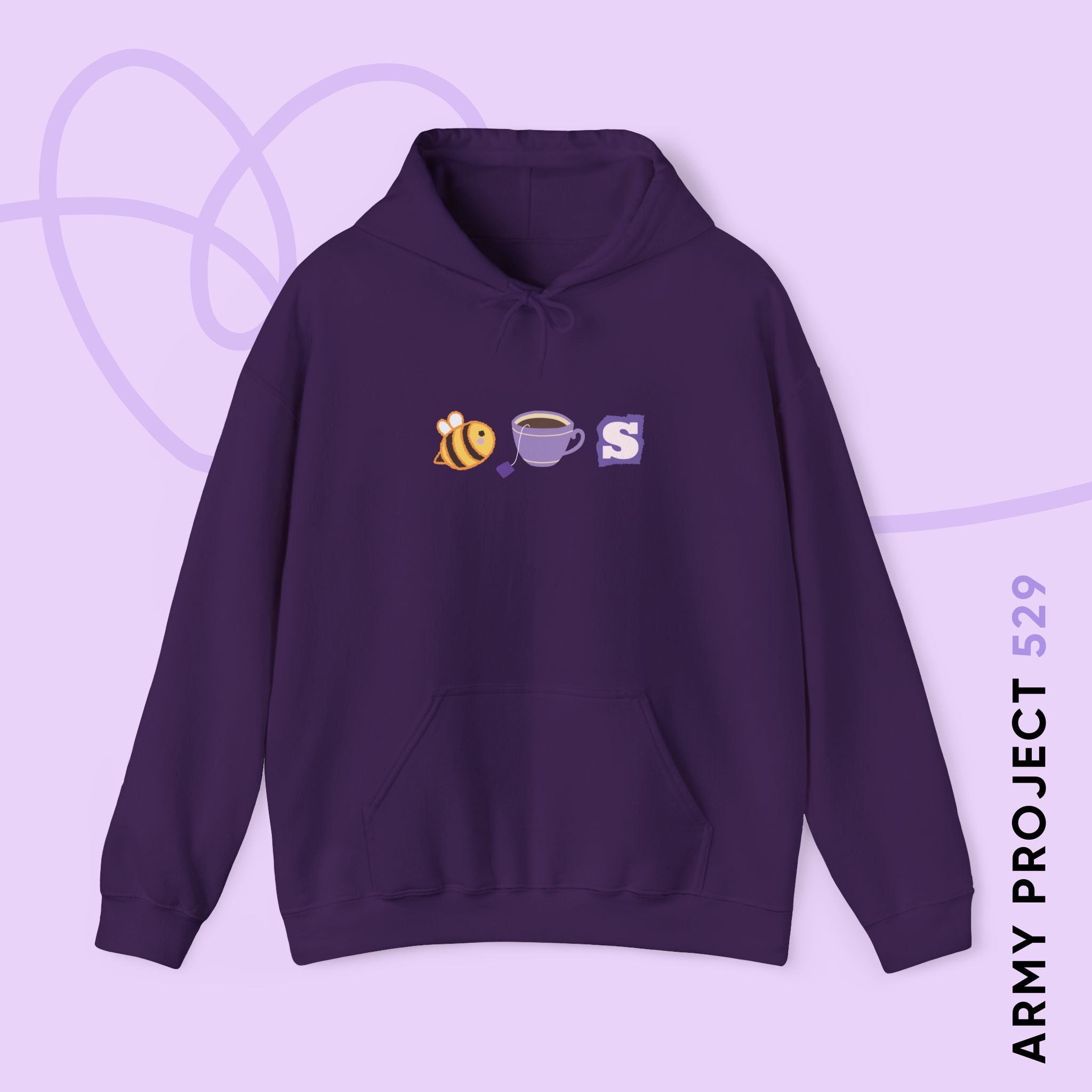 OT7 Hoodie - Bee Tea Ess - Fanmade BTS Merch - Cozy Unisex Sweatshirt ...